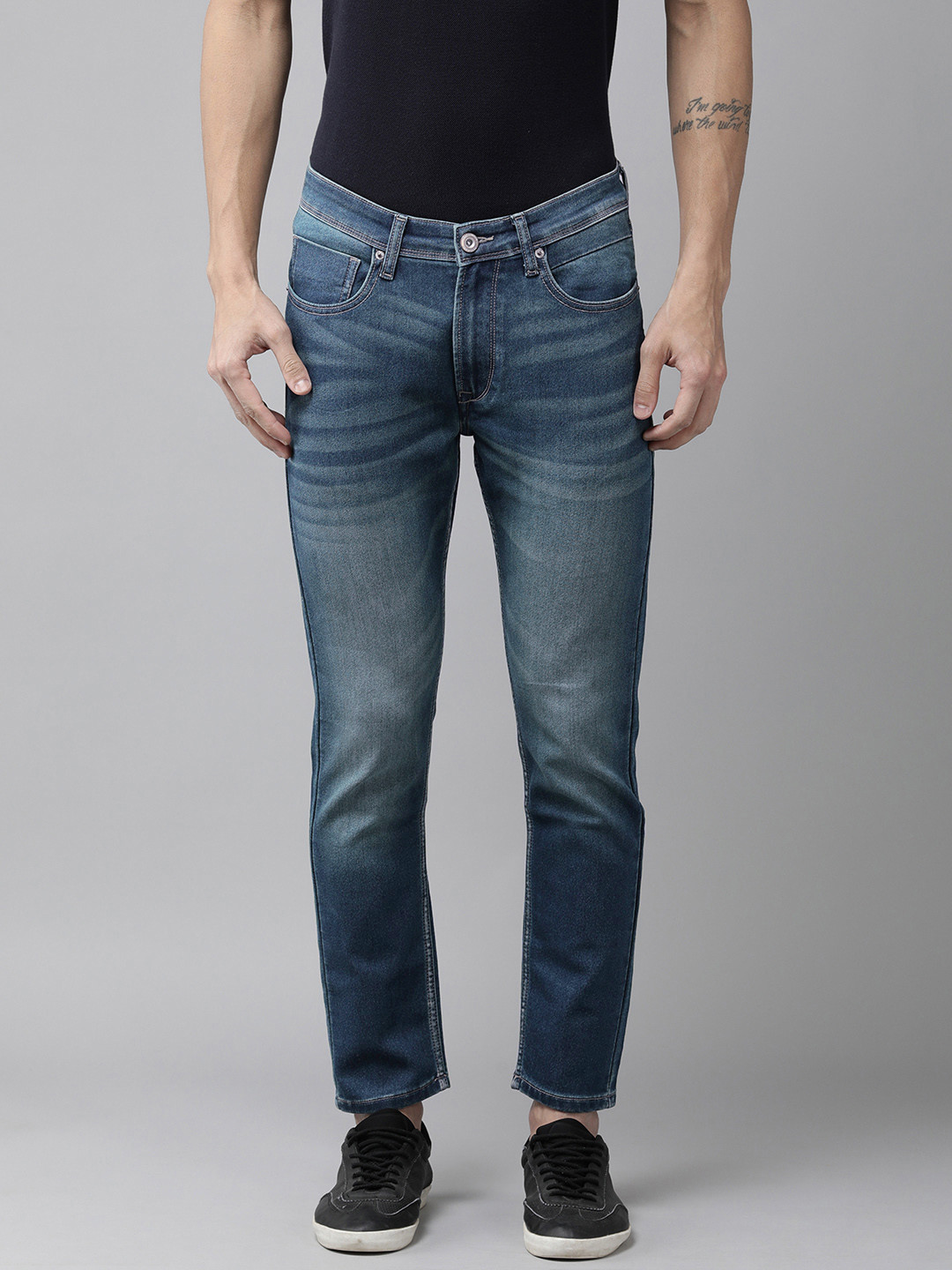 Buy BEAT LONDON By PEPE JEANS Men Super Skinny Fit Heavy Fade Mid Rise Stretchable Jeans - Jeans ...