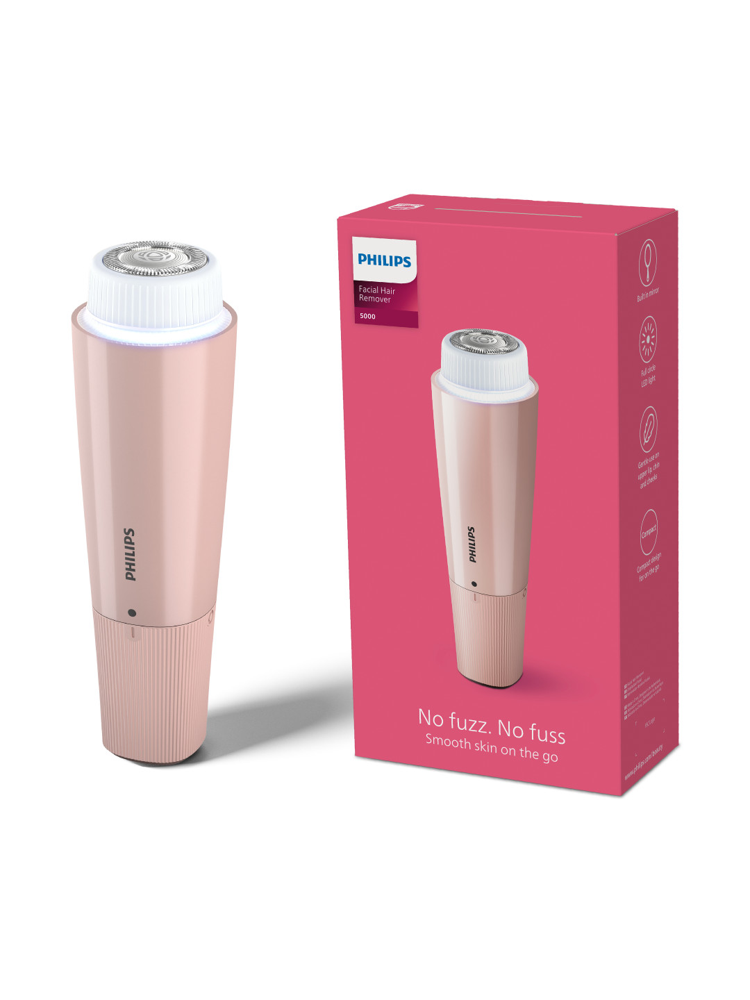 Buy Philips Facial Hair Remover Female Trimmer BRR454/00 360 Degree ...