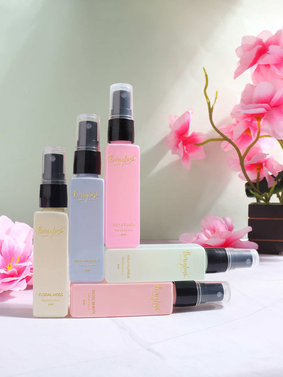 Buy Berrylush Women Set Of 5 Long Lasting Eau De Parfum 8 Ml Each ...