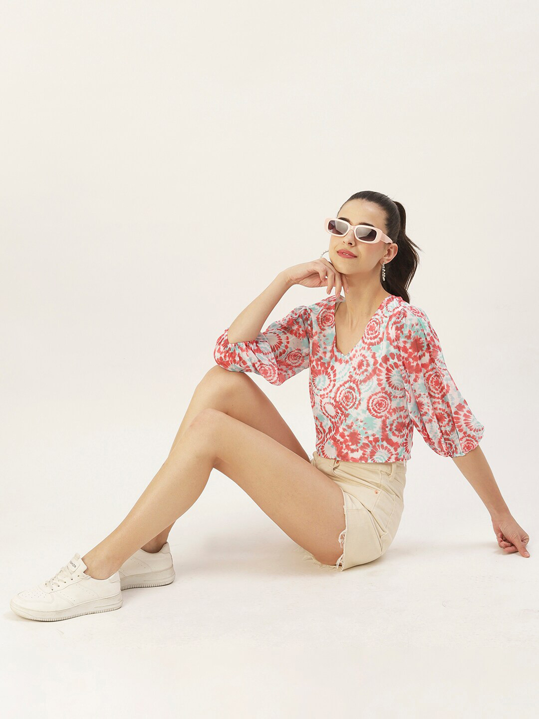 Buy DressBerry Dyed Tie And Dye Georgette Top - Tops for Women 21397514 ...