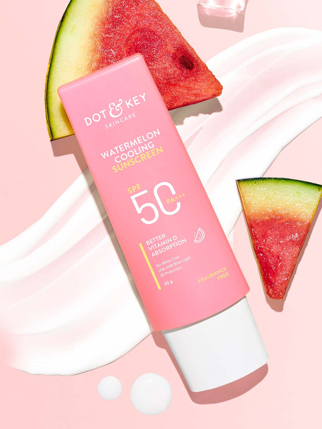 Buy DOT & KEY Watermelon Hyaluronic SPF 50 PA+++ Dewy & 100% No White ...