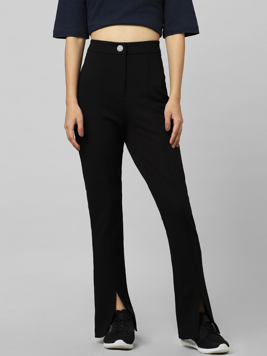 Buy ONLY Women Silt Cut Boot Cut Trousers - Trousers for Women 21412876 ...