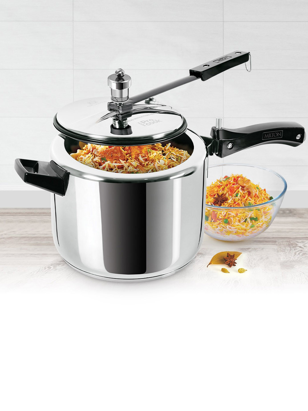 Buy Milton Pro Cook Sandwich Bottom Stainless Steel Pressure Cooker ...