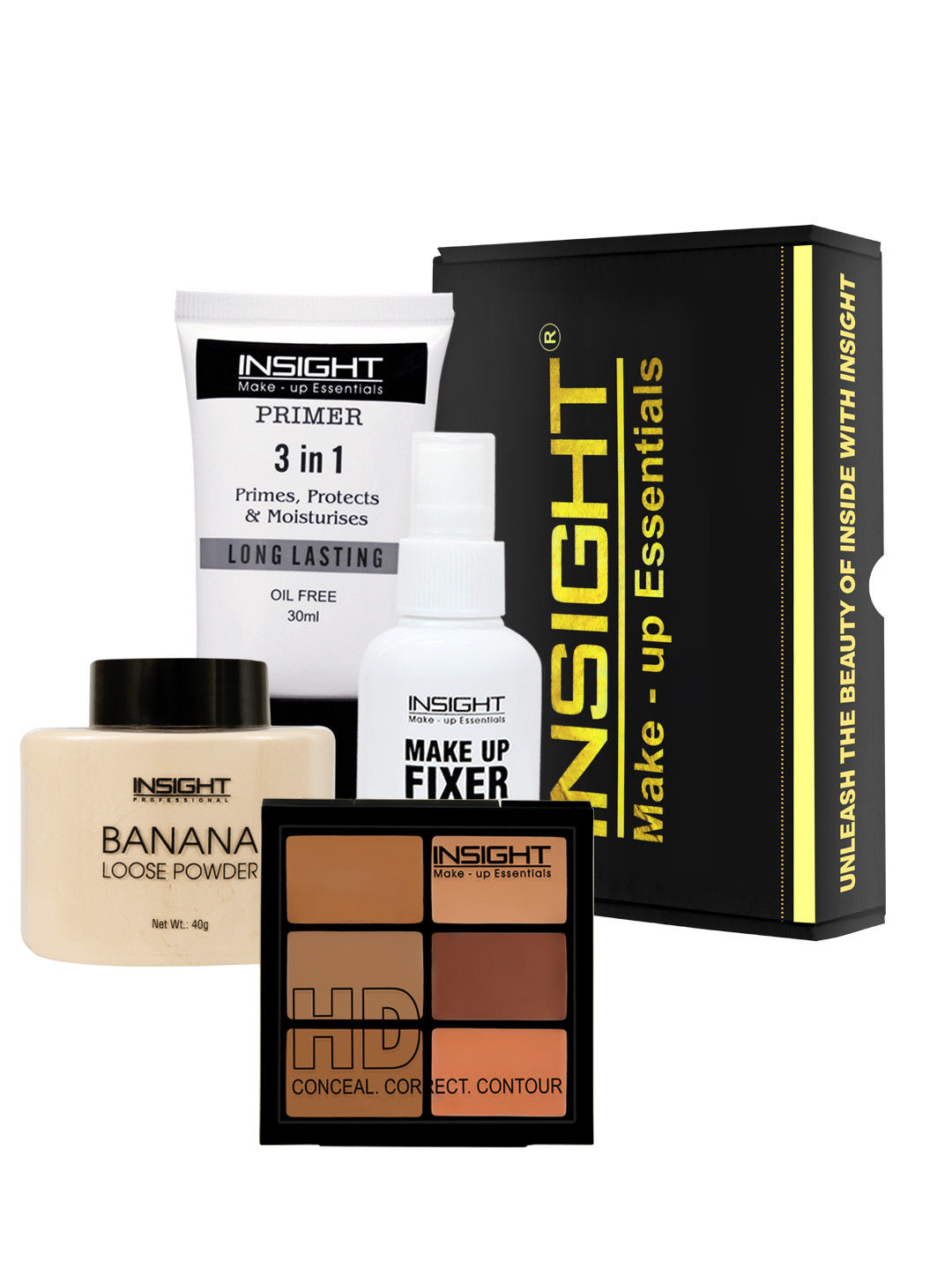 Buy INSIGHT Pack Of 4 Face Makeup Combo Gift Set - Makeup Gift Set for ...