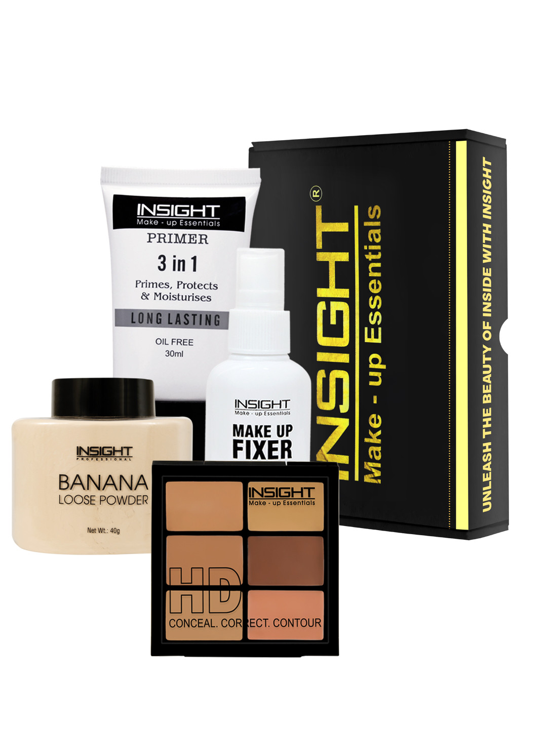 Buy INSIGHT Pack Of 4 Face Makeup Combo Gift Set - Makeup Gift Set for ...