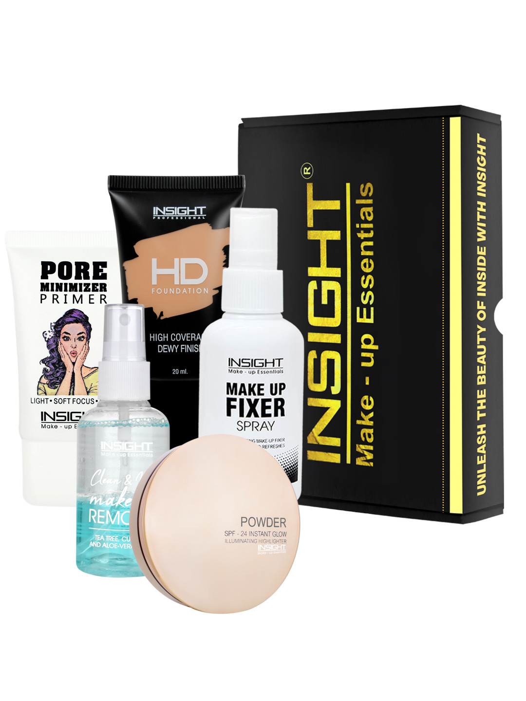 Buy INSIGHT Pack Of 5 Face Makeup Combo Gift Set - Makeup Gift Set for ...
