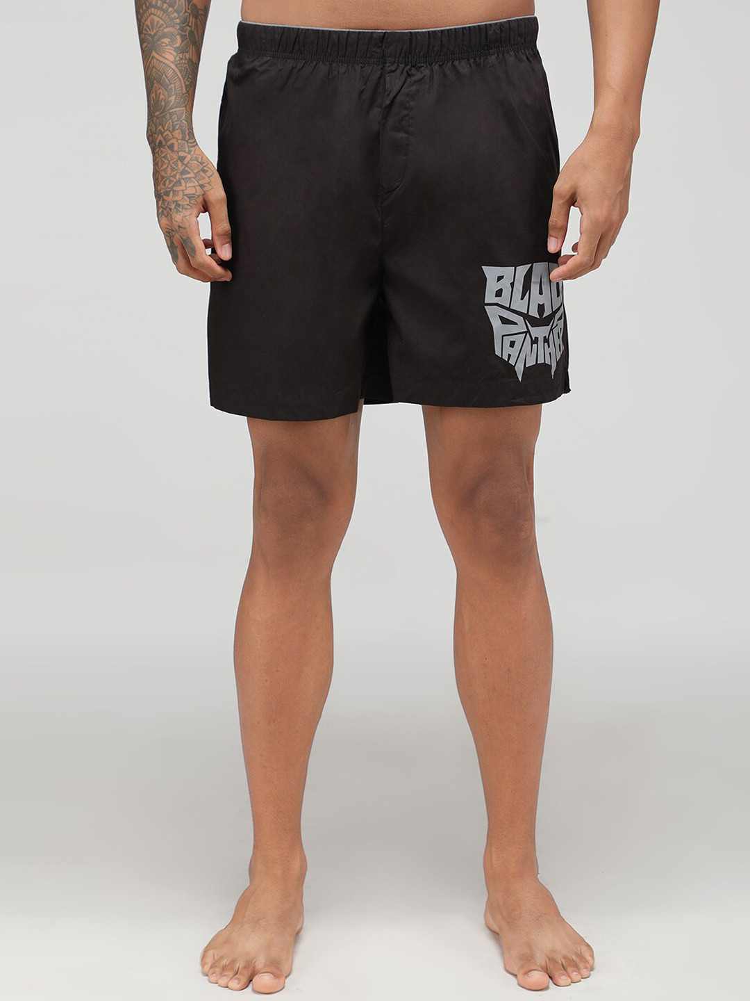 Buy Zoiro Men Black Panther Printed Pure Cotton Boxers - Boxers for Men ...
