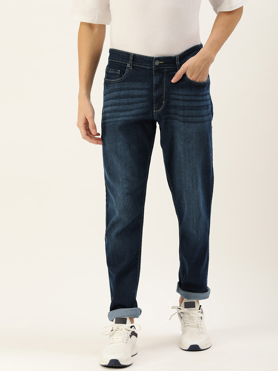 Buy FOREVER 21 Men Light Fade Mid Rise Stretchable Jeans - Jeans for ...