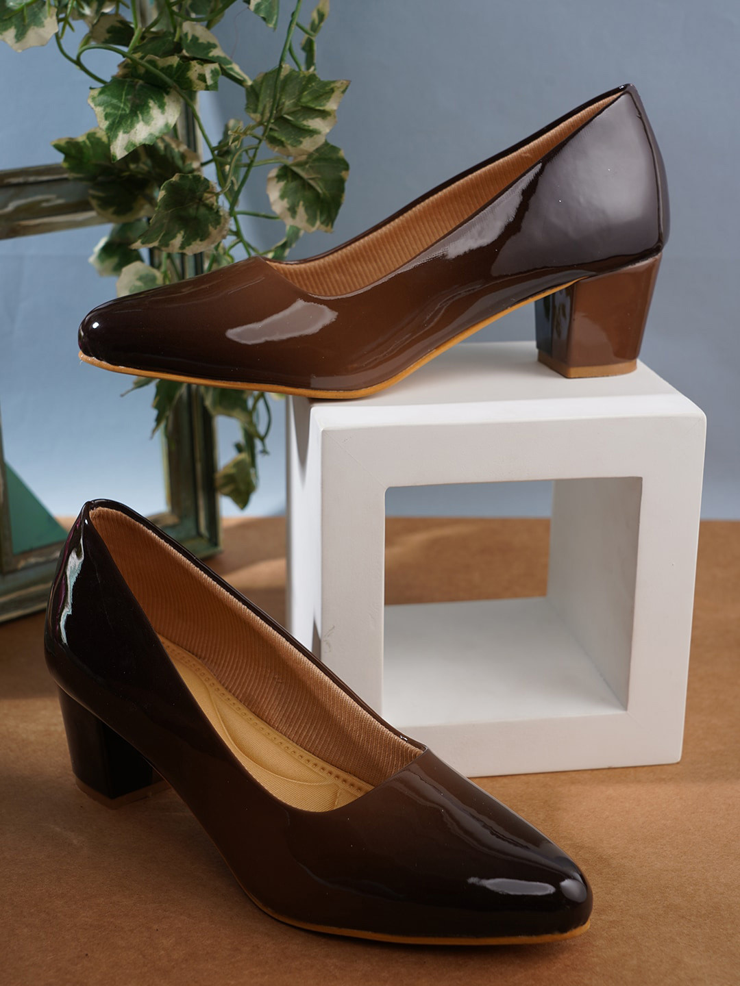 Buy ICONICS Block Pointed Toe Pumps Heels - Heels for Women 21432038 ...