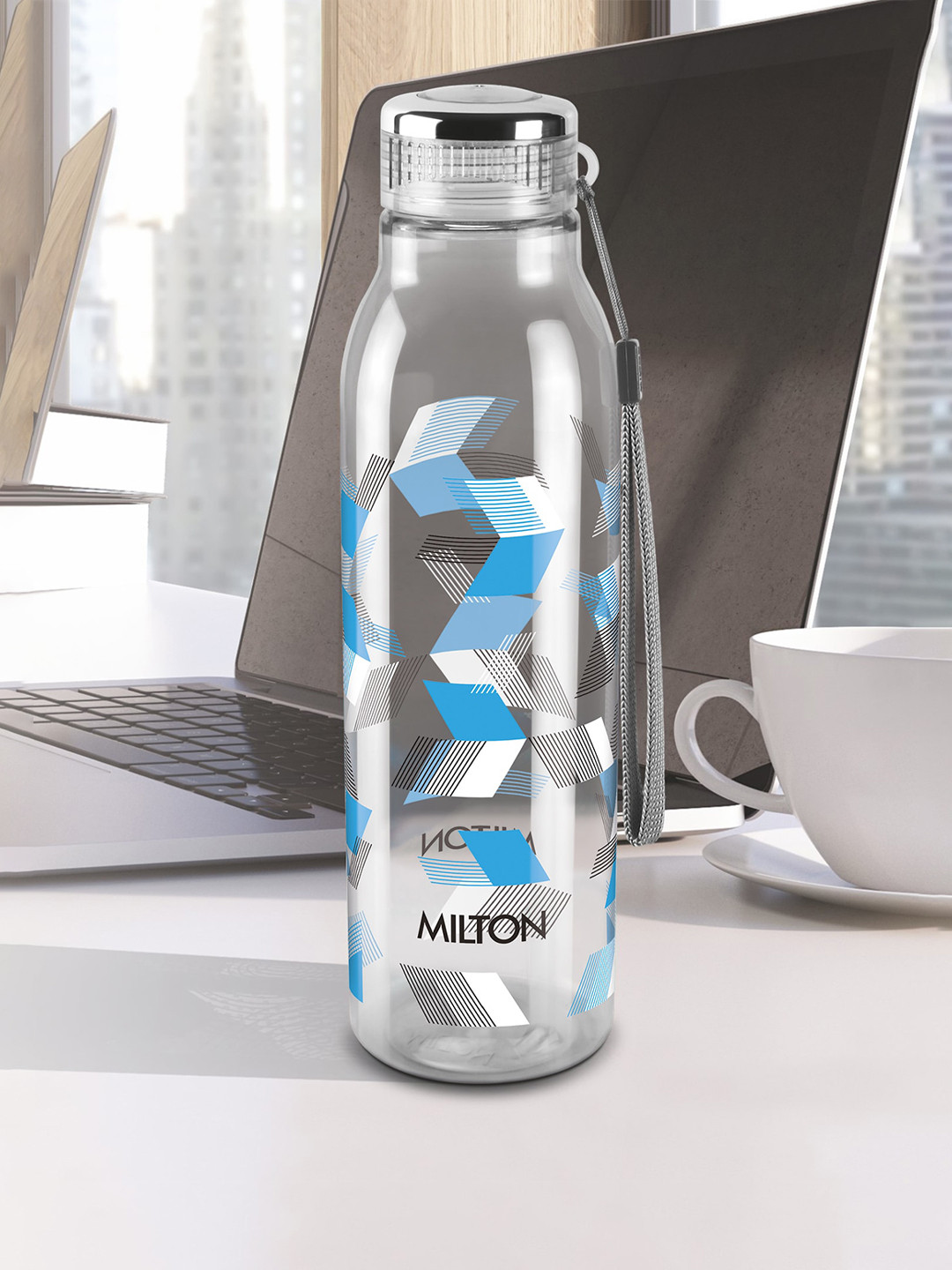 Buy Milton Helix 1000 2 Pieces Blue Pet Bottle 1 L Each - Water Bottle ...