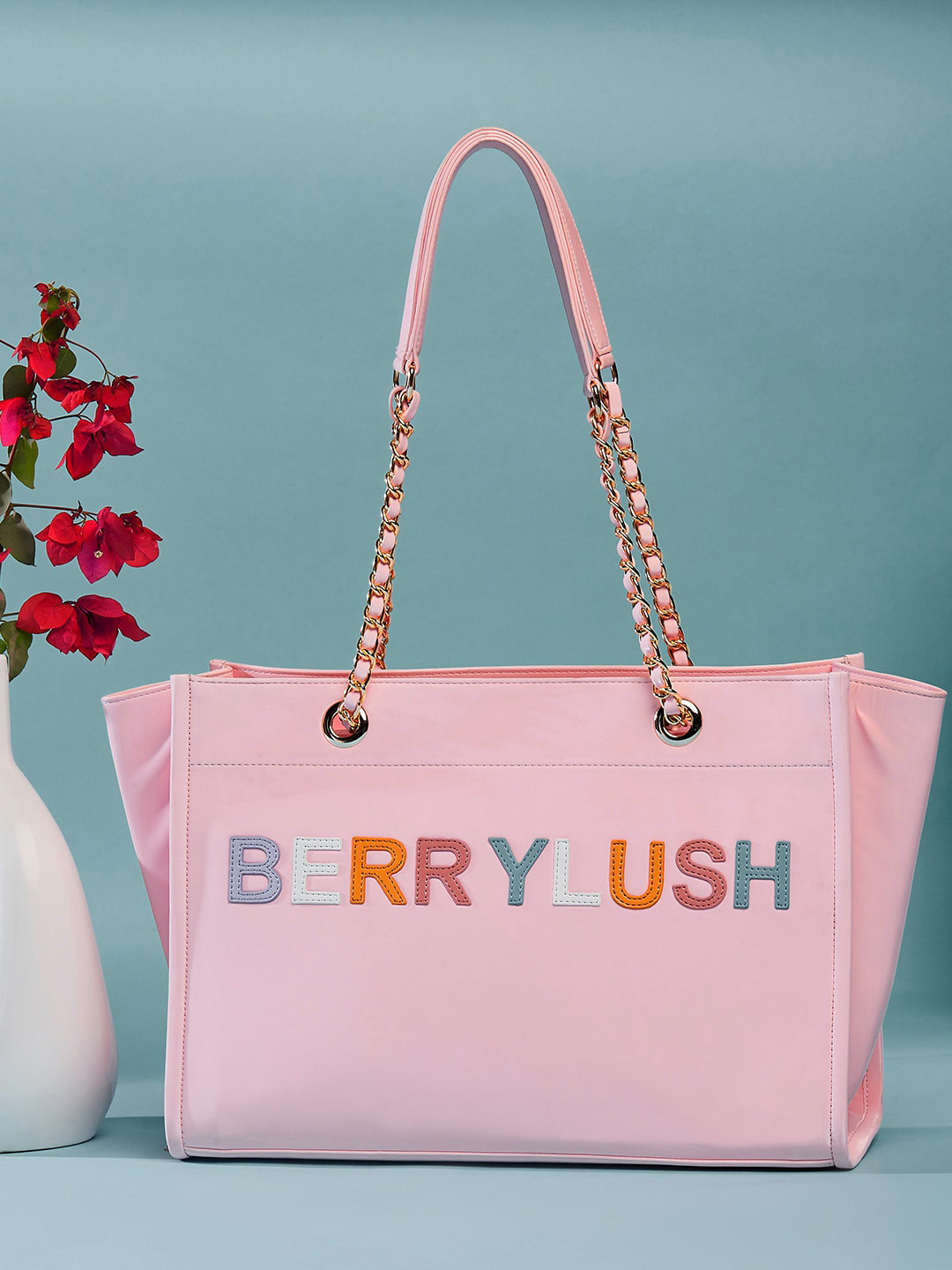 Buy Berrylush Printed Oversized Structured Shoulder Bag - Handbags for ...