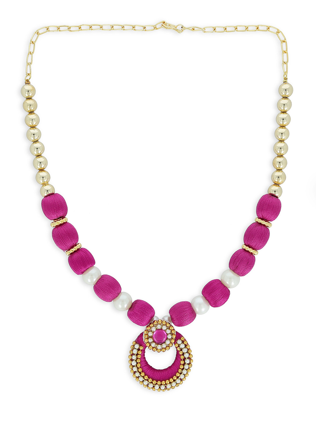 Buy AKSHARA Girls Gold Plated Necklace - Necklace And Chains for Girls ...