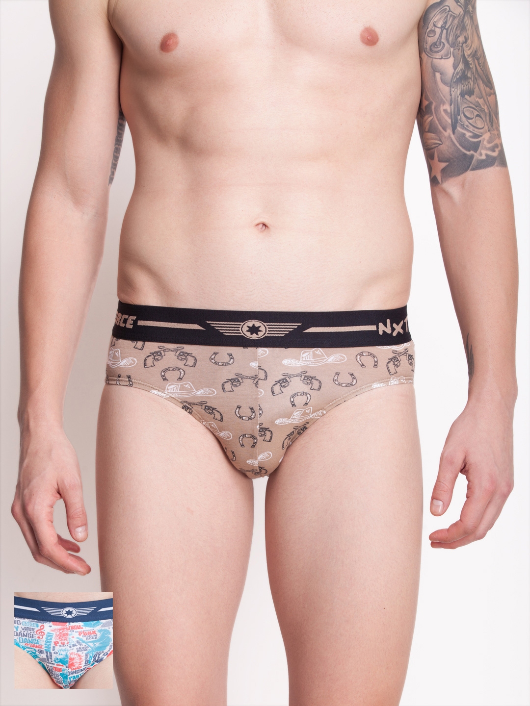 Buy Force Nxt Men Pack Of 2 Assorted Briefs Briefs For Men 2146919