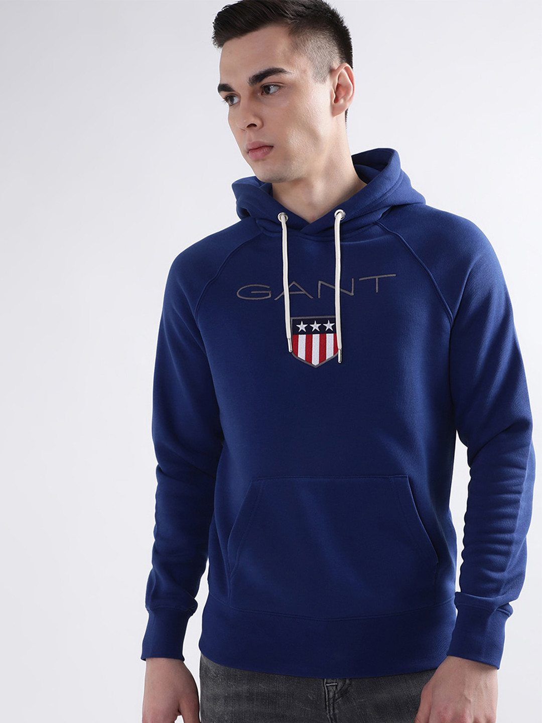 Buy GANT Men Cotton Hooded Sweatshirt - Sweatshirts for Men 21469914 ...