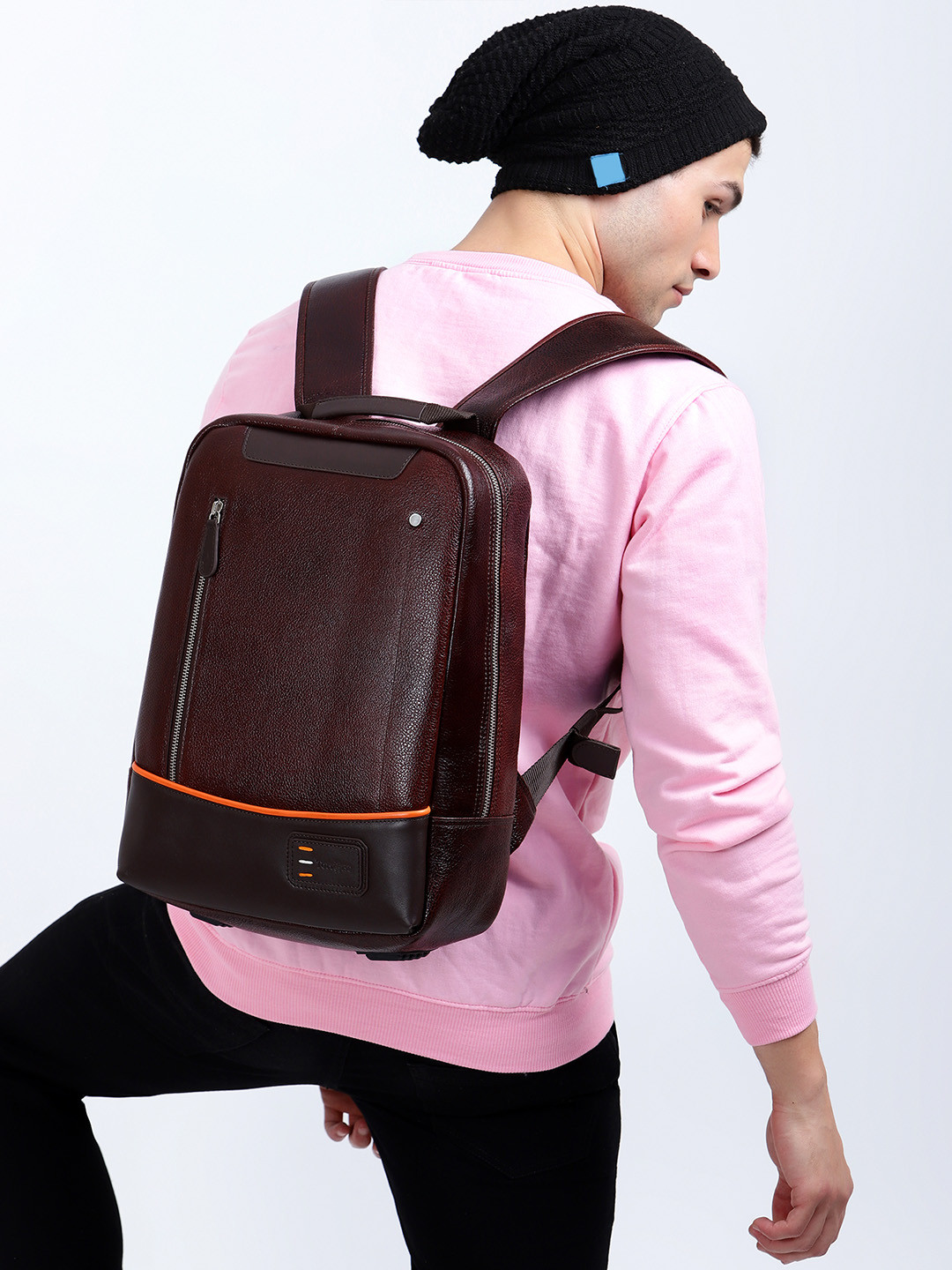 Buy Tortoise Roberto Unisex Genuine Leather Backpack - Backpacks for ...