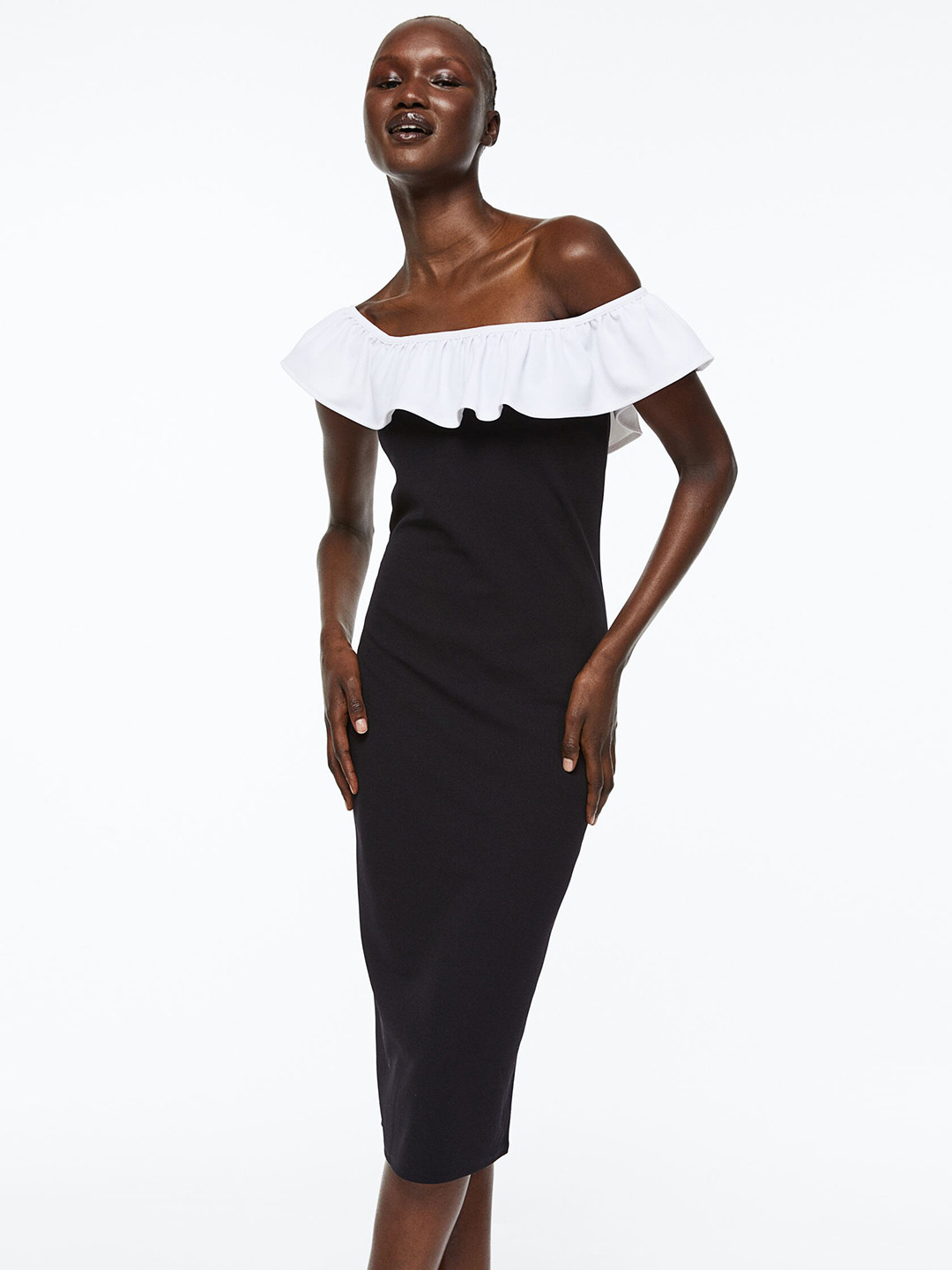 Buy H&M Flounced Off The Shoulder Dress - Dresses for Women 21473768 ...
