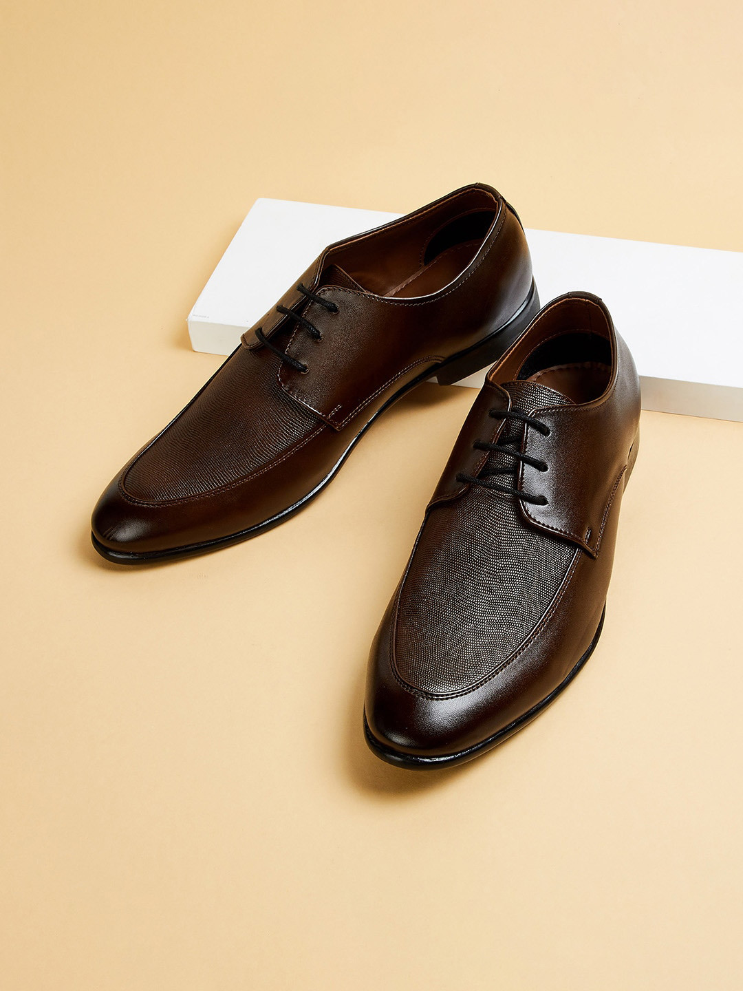 Buy CODE By Lifestyle Men Textured Formal Derby - Formal Shoes for Men ...