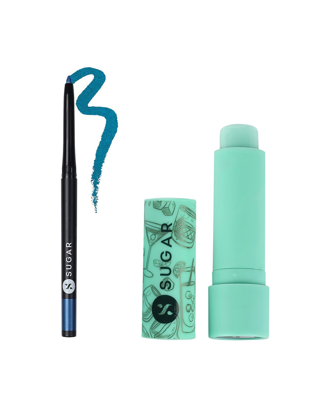 Buy SUGAR Kohl Of Honour Intense Kajal 0.25g Blue Moon 06 + Tipsy Lips ...