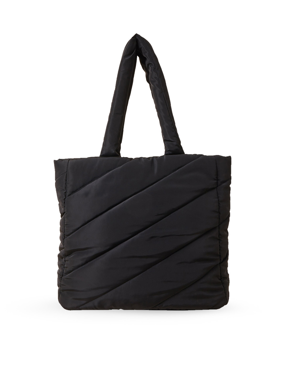 Buy Accessorize London Women Recycled Nylon Quilted Shopper Bag ...