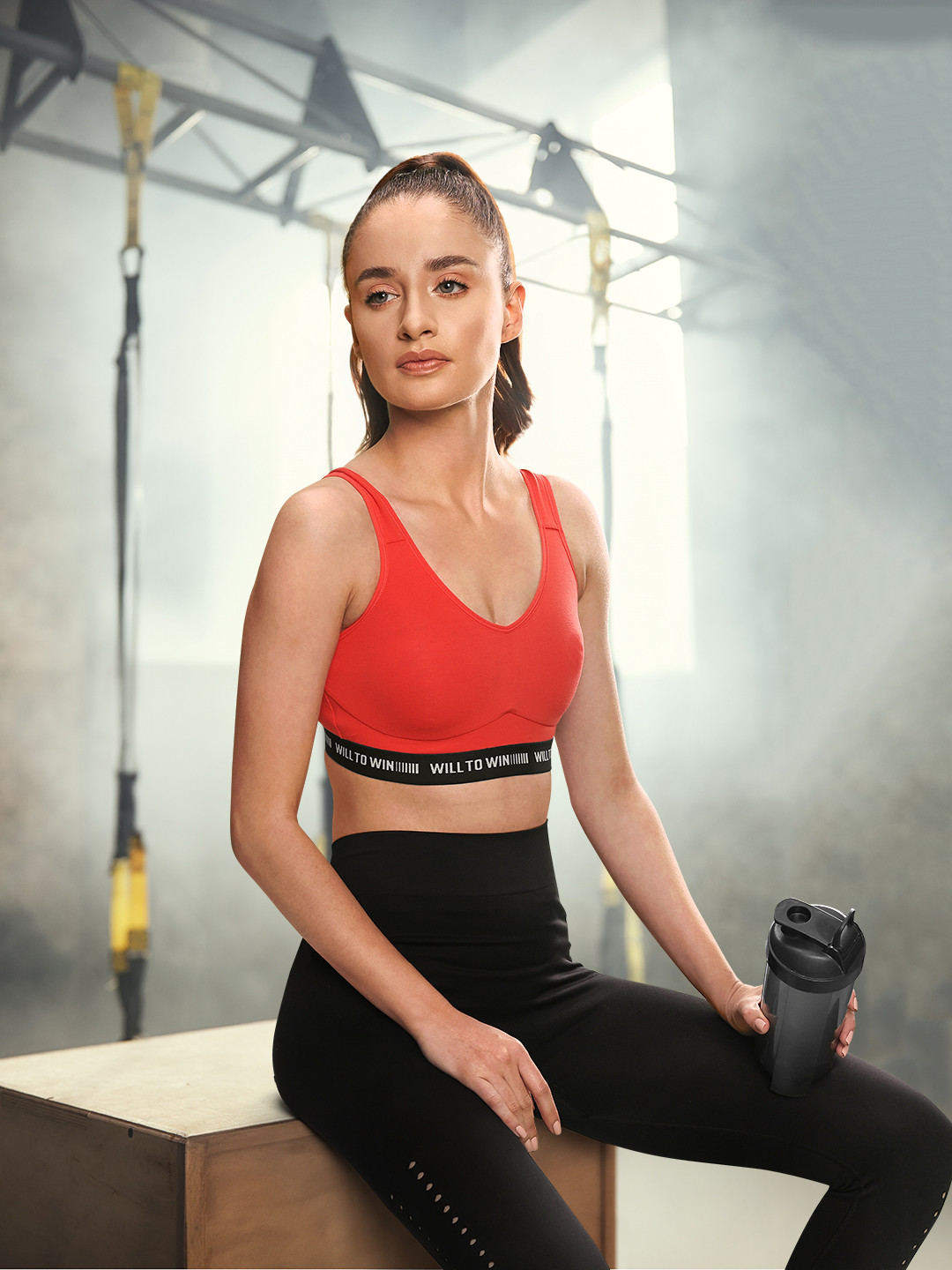 Buy Van Heusen Proactive Women Tomato Red Anti Bacterial Wireless ...