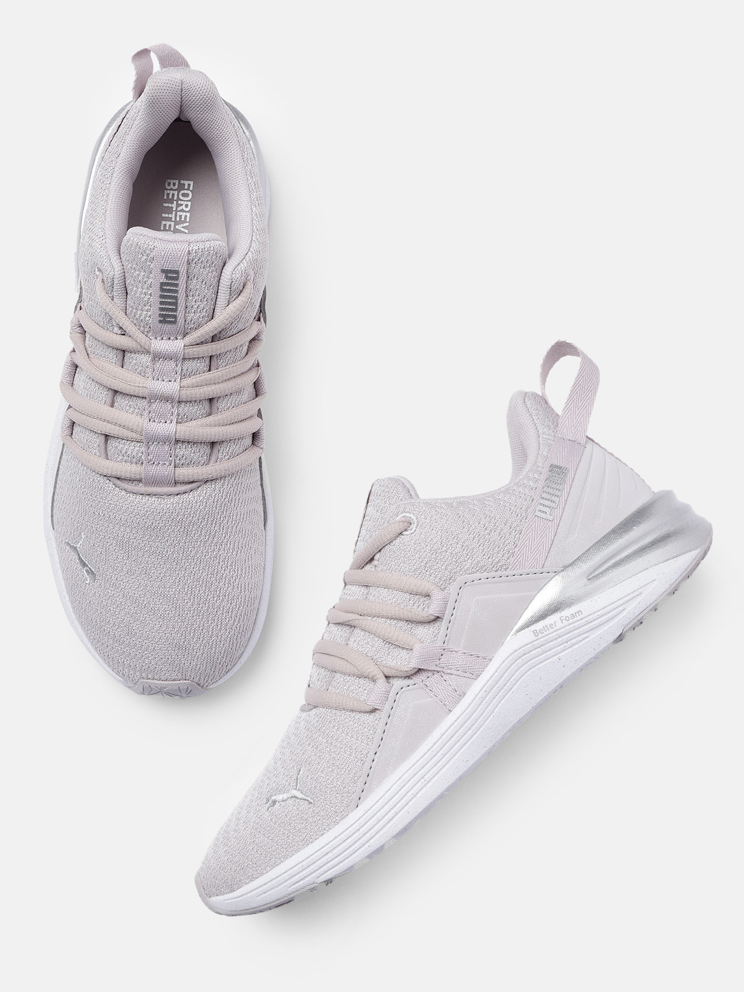 Buy Puma Women Grey Textile Training Or Gym Shoes - Sports Shoes for ...