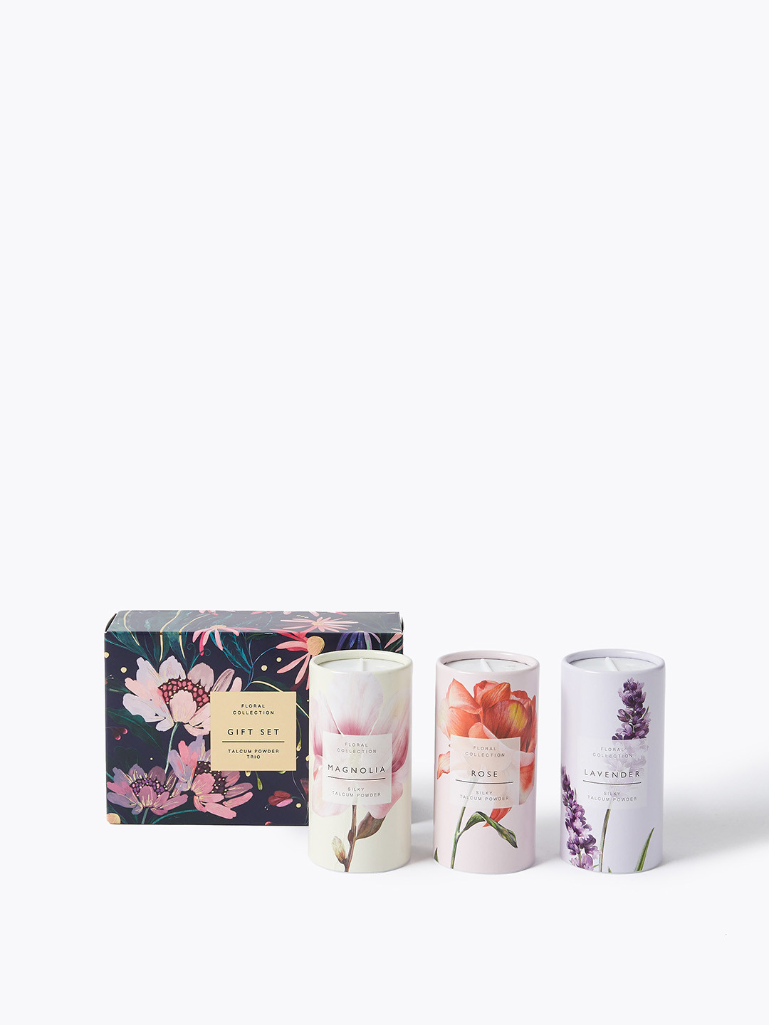 Buy Marks & Spencer Pack Of 3 Floral Talc Trio NC - Beauty Gift Set for ...