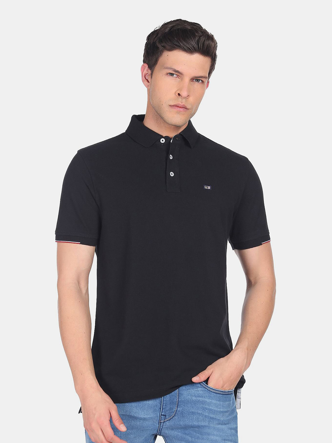 Buy Arrow Sport Men Polo Collar Cotton T Shirt - Tshirts for Men ...