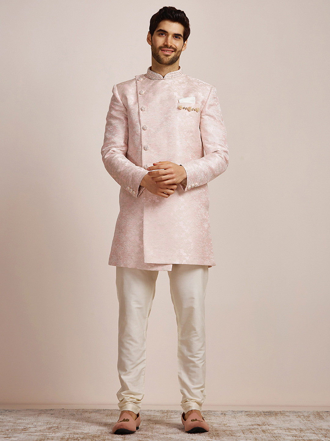 Buy Manyavar Men Self Design Sherwani Set - Sherwani for Men 21496668 ...