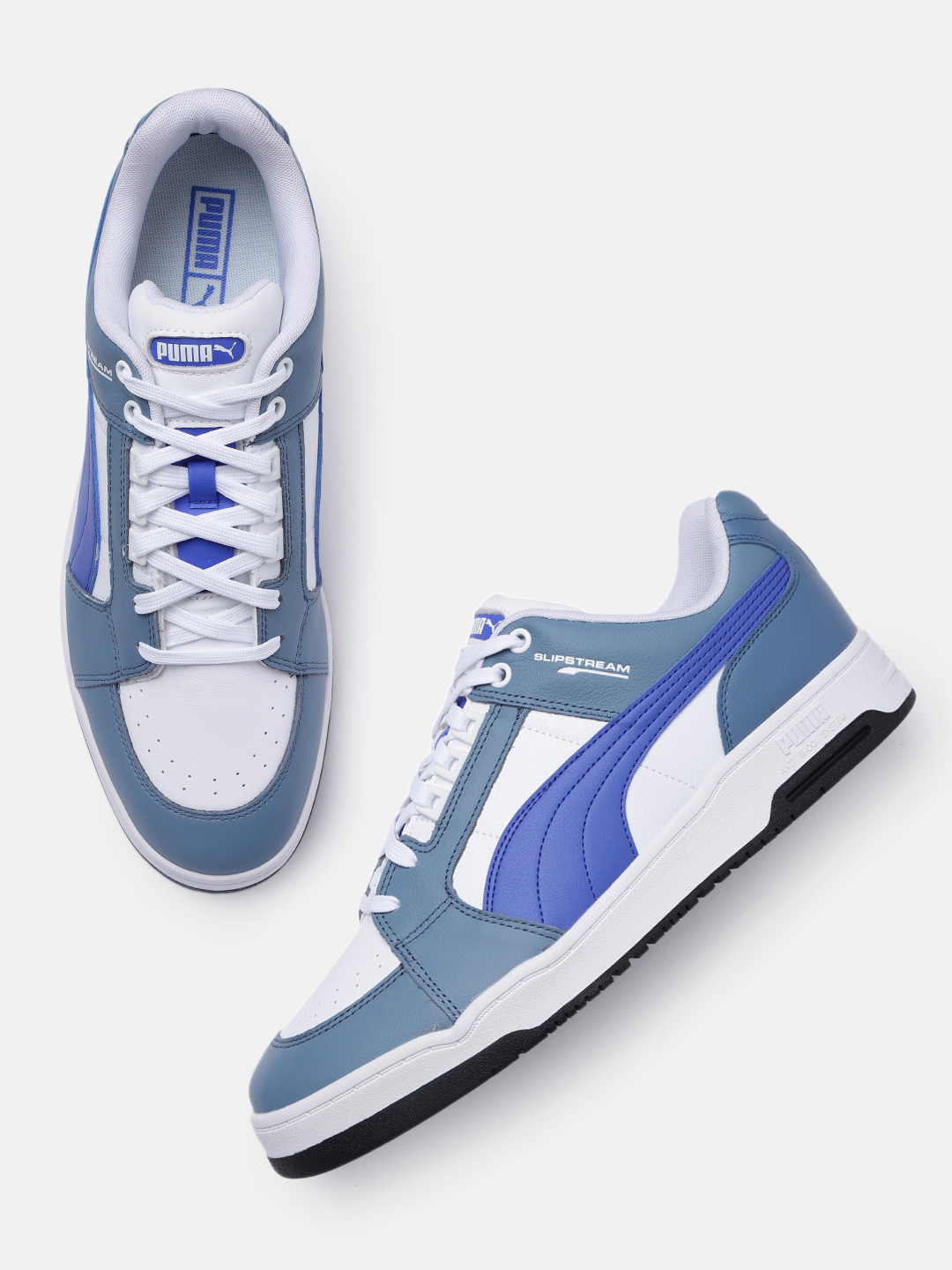 Buy Puma Men Slipstream Lo Perforated Leather Trainers - Casual Shoes ...