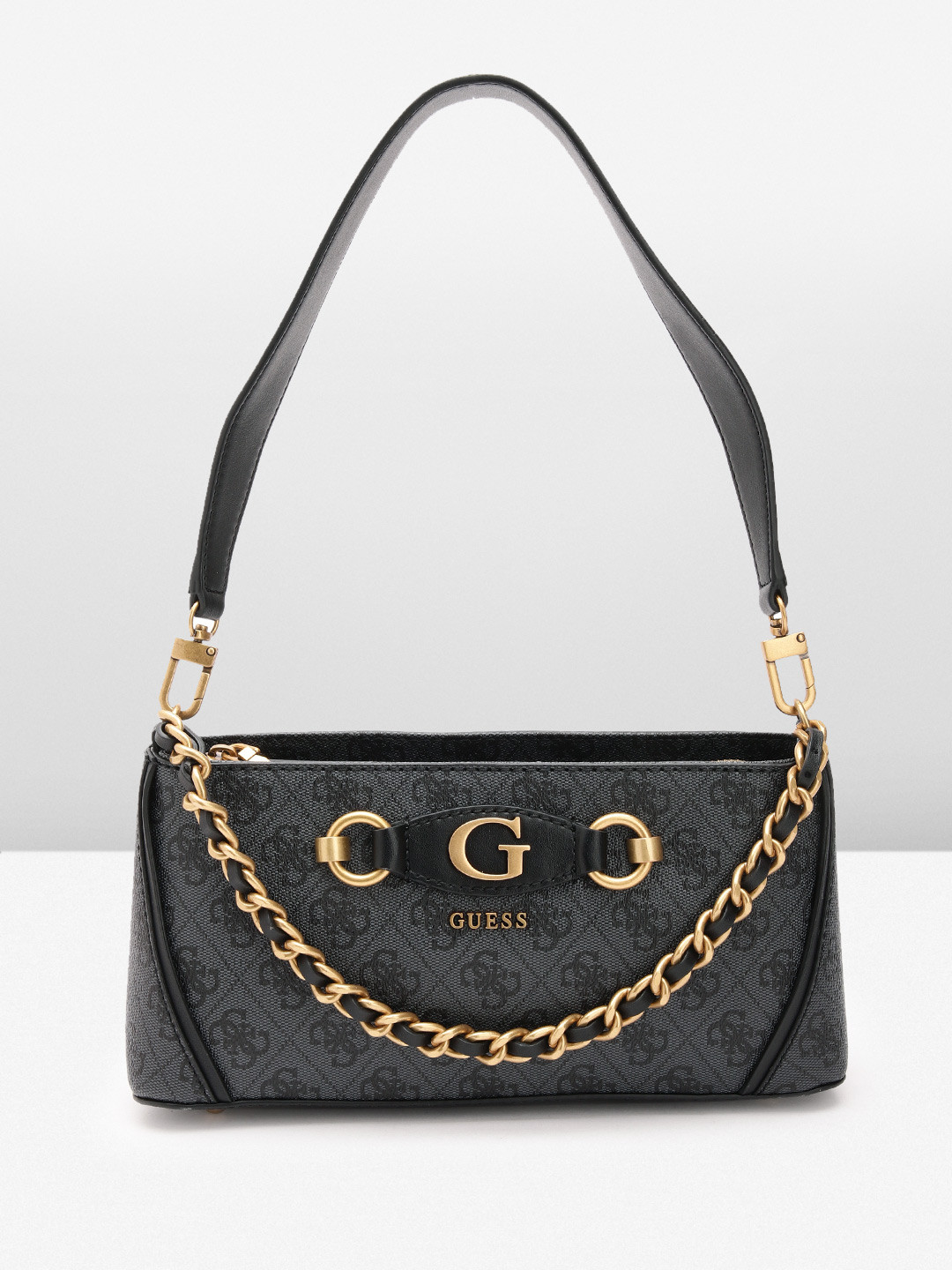 Buy GUESS Brand Logo Printed Structured Handheld Bag - Handbags for ...