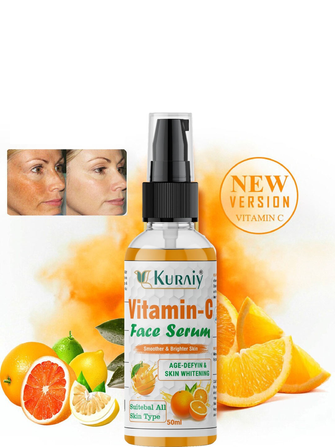 Buy KURAIY Vitamin C Triple Action Formula Face Serum 50 Ml - Serum And ... Buy KURAIY Vitamin C Triple Action Formula Face Serum 50 Ml - Serum And ...