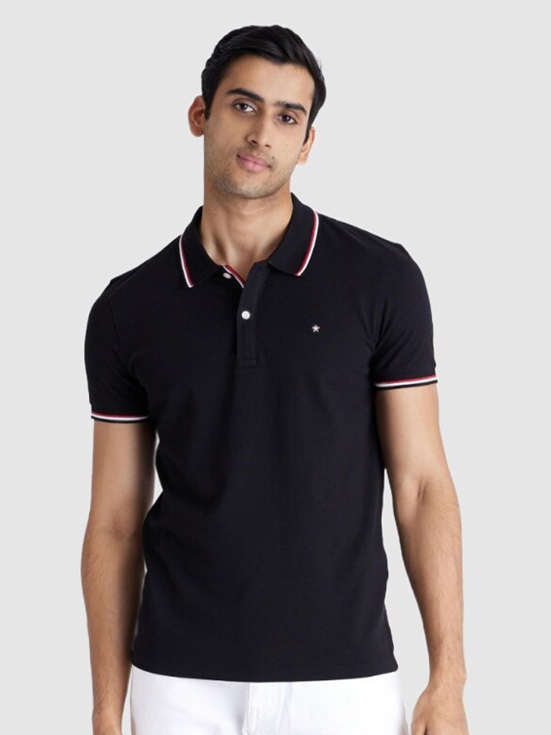 Buy Celio Men Polo Collar Cotton T Shirt - Tshirts for Men 21513456 ...