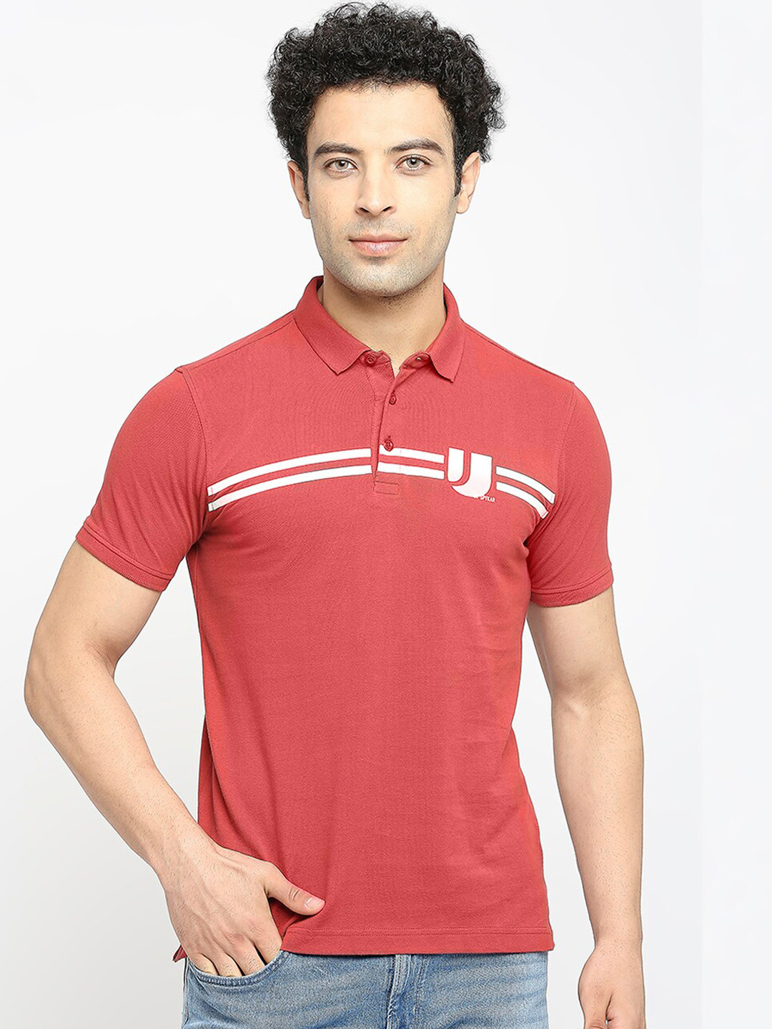 Buy UnderJeans By Spykar Men Polo Collar Neck Cotton Lounge Tshirts ...