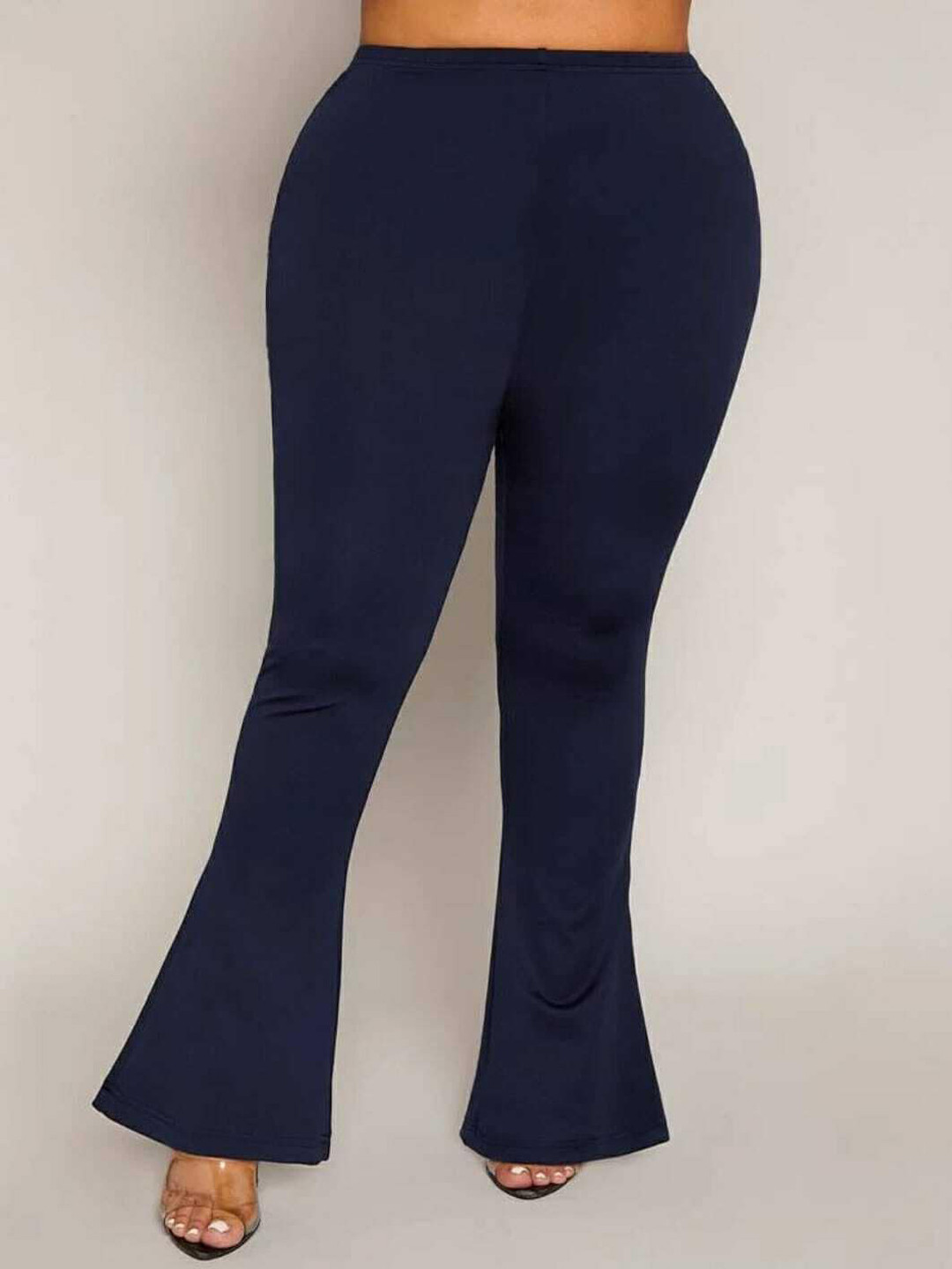 Buy Next One Women Relaxed Straight Leg Flared High Rise Easy Wash ...