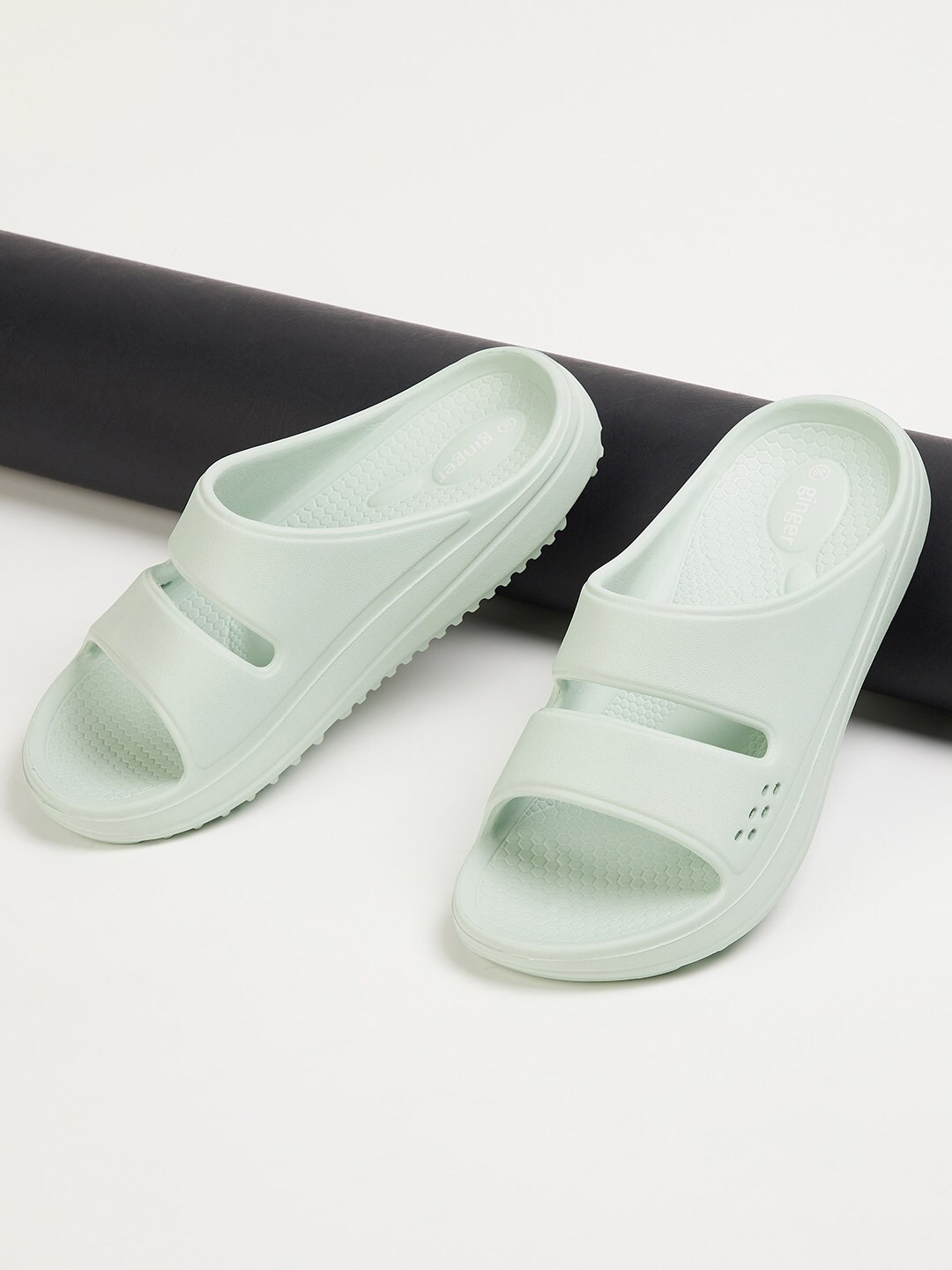 Buy Ginger By Lifestyle Women Slip On Sliders - Flip Flops for Women ...