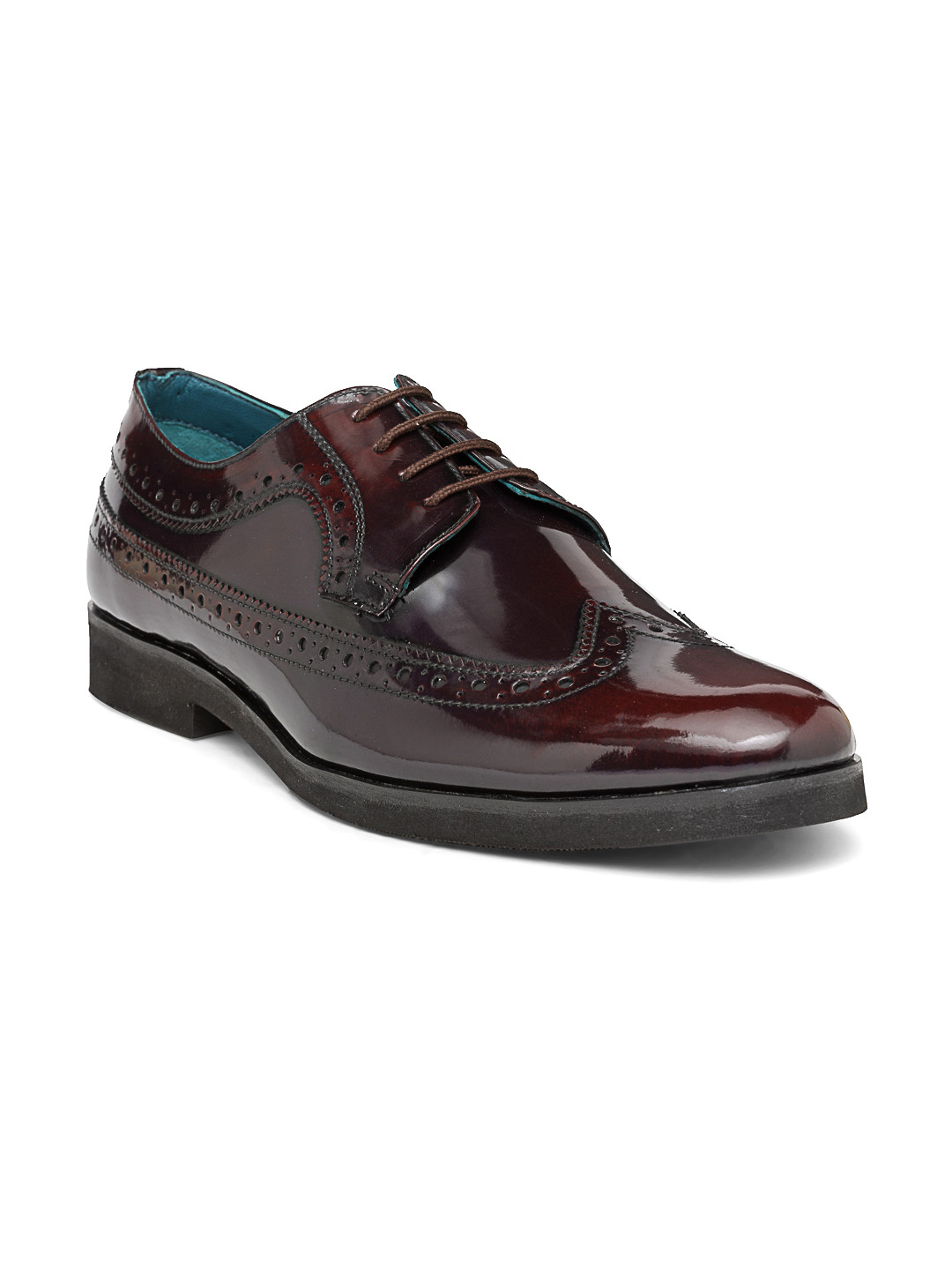 Buy San Frissco Luxor Men Burgundy Leather Brogues - Formal Shoes for ...