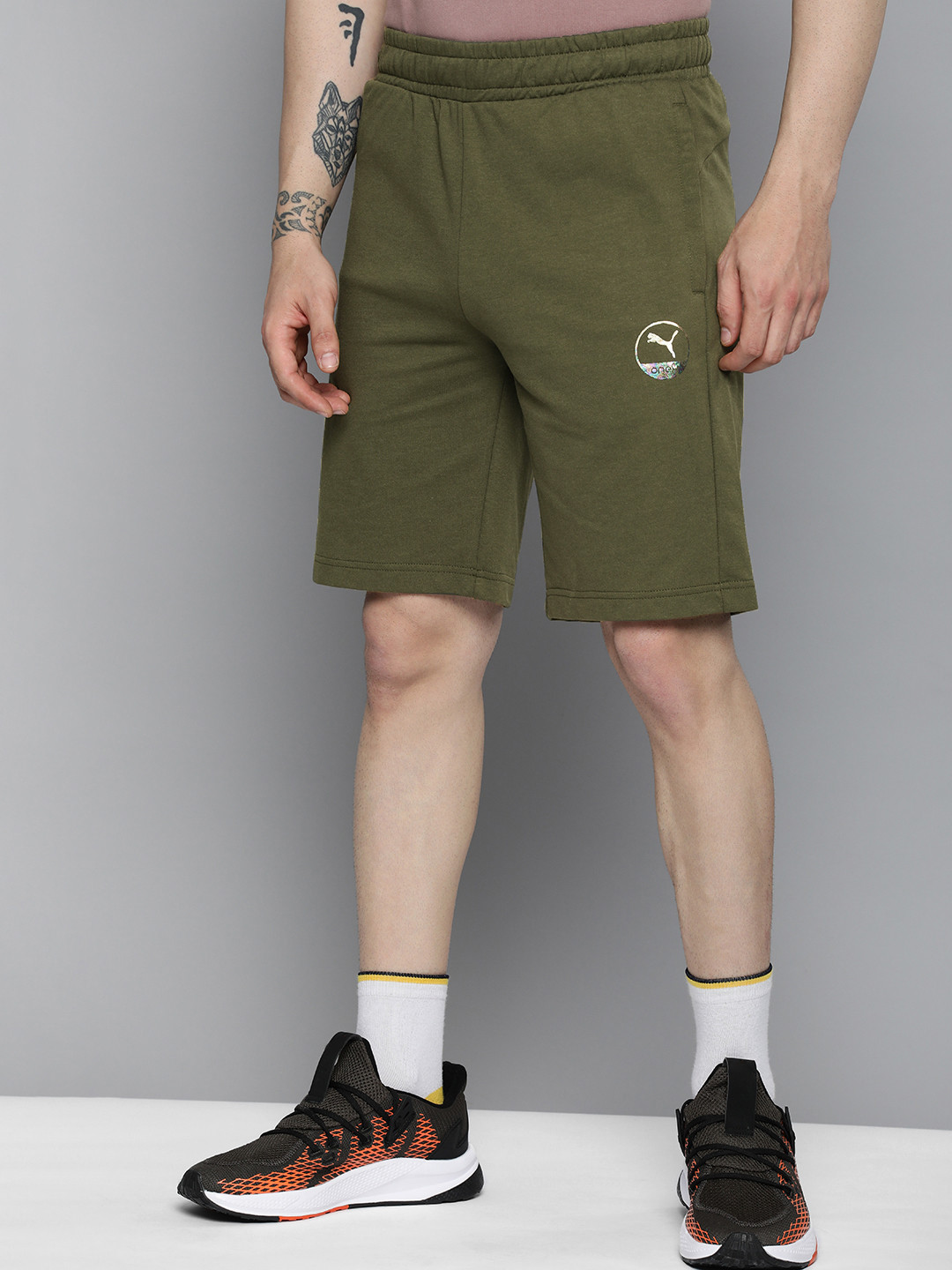 Buy One8 X PUMA Men Solid Slim Fit Outdoor Shorts - Shorts for Men ...