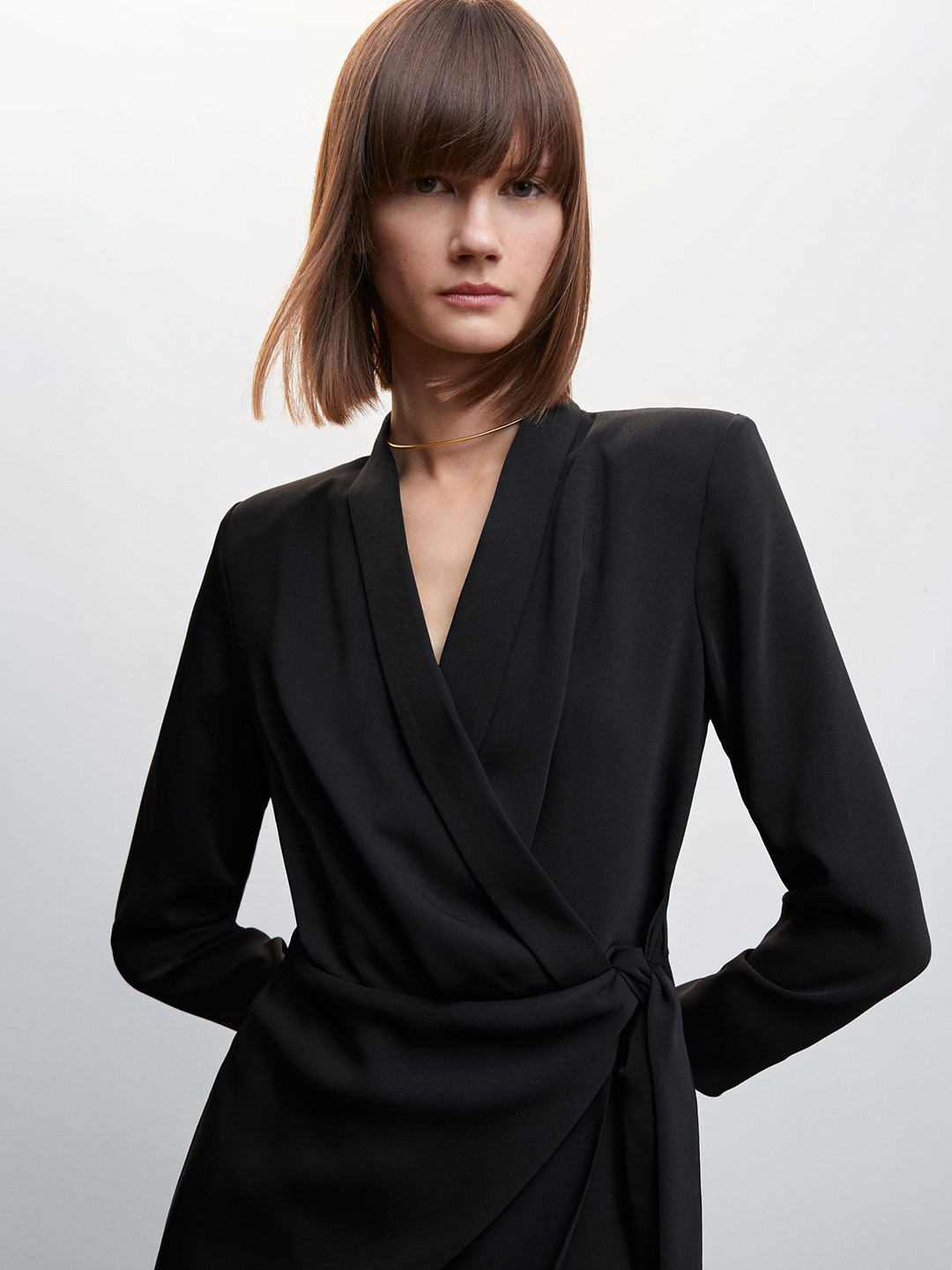 Buy MANGO Sustainable Wrap Mini Dress - Dresses for Women 21537542 | Myntra