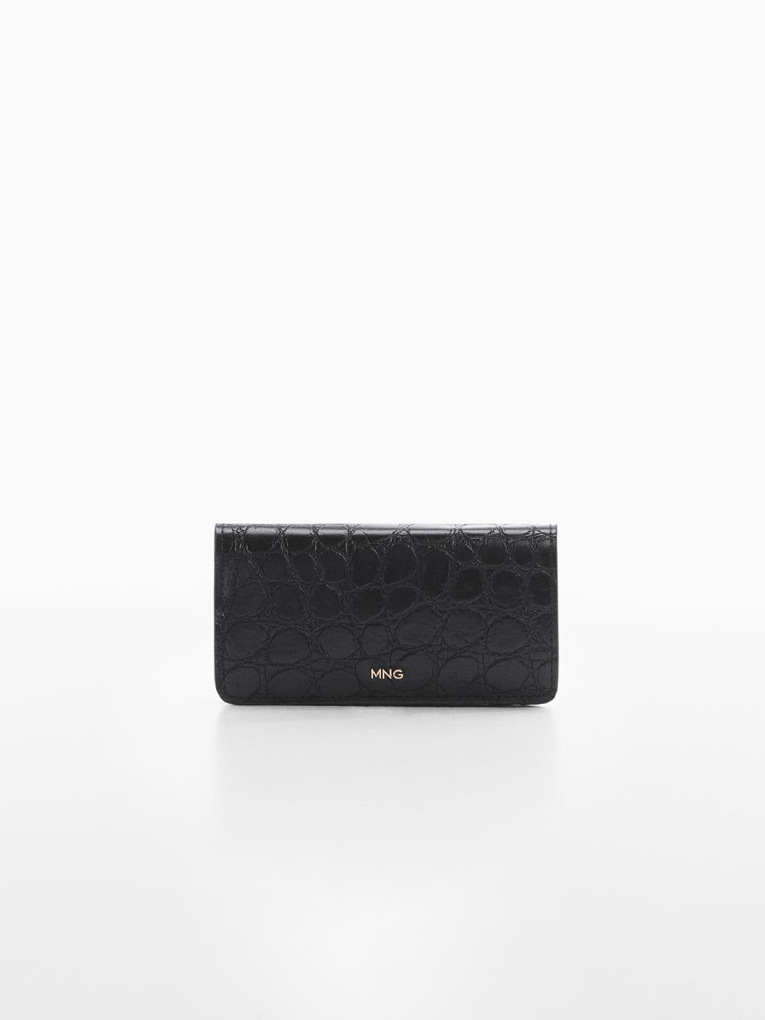 Buy MANGO Women Black Geometric Textured PU Envelope - Wallets for Women 21537818 | Myntra