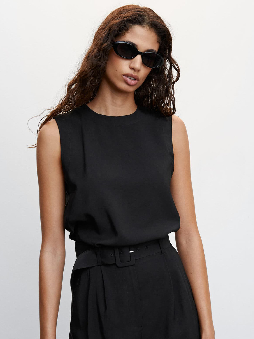 Buy MANGO Round Neck Sleeveless Top - Tops for Women 21538122 | Myntra