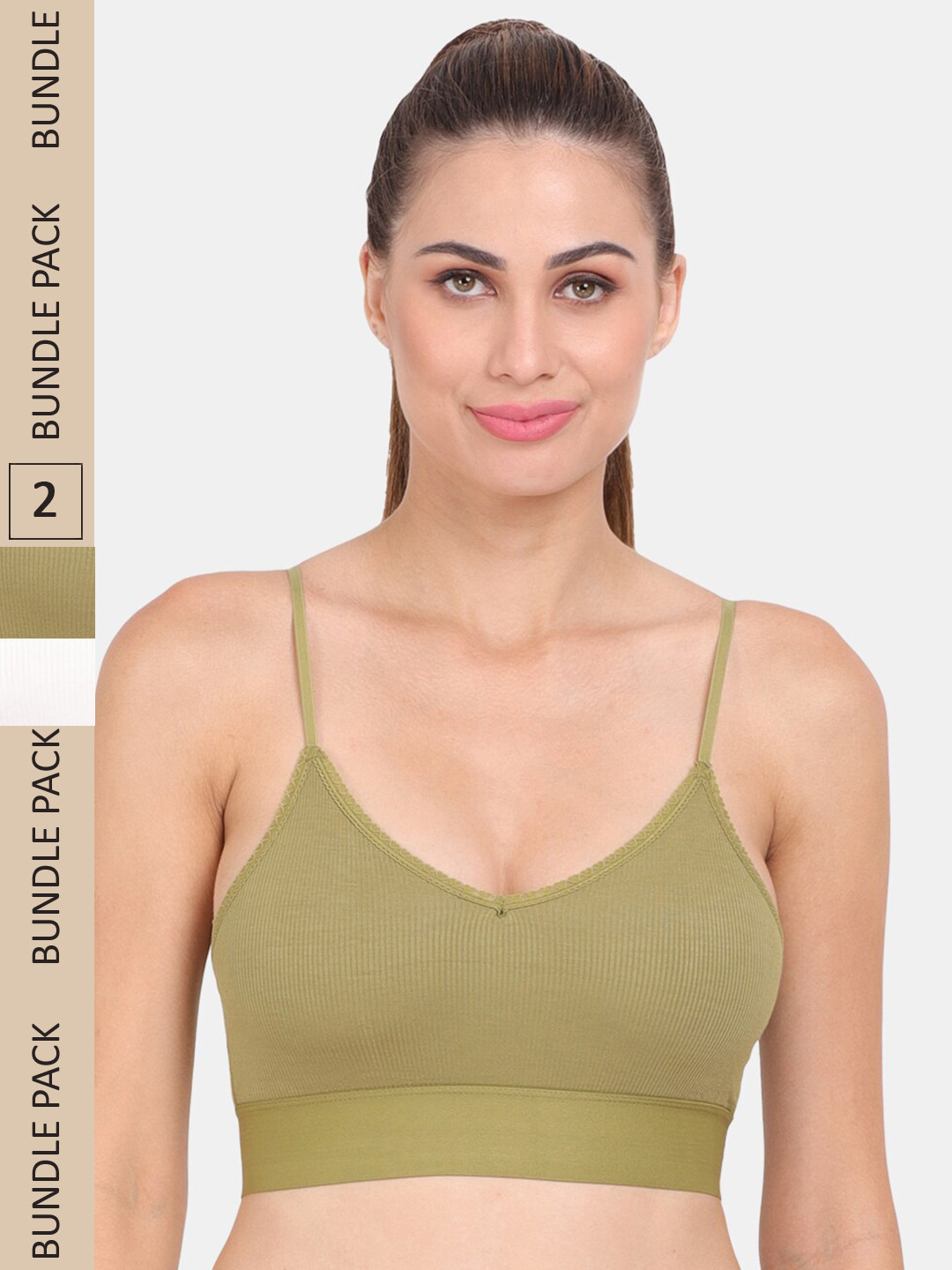 Buy Amour Secret Pack Of 2 Lightly Padded Seamless Anti Odour Sports Bra - Bra for Women ...