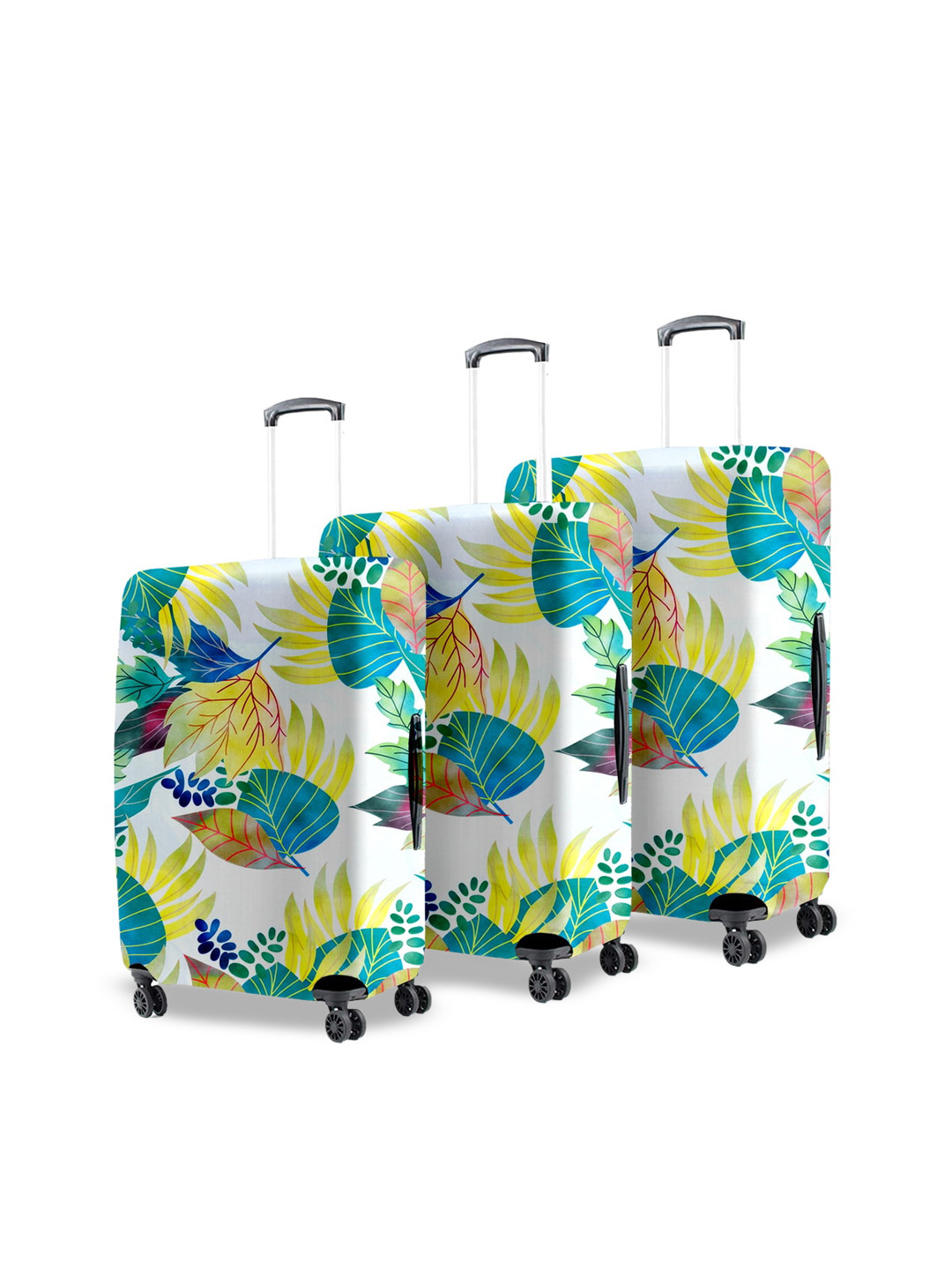 Buy Cortina Set Of 3 Printed Trolley Bag Covers - Travel Accessory for ...