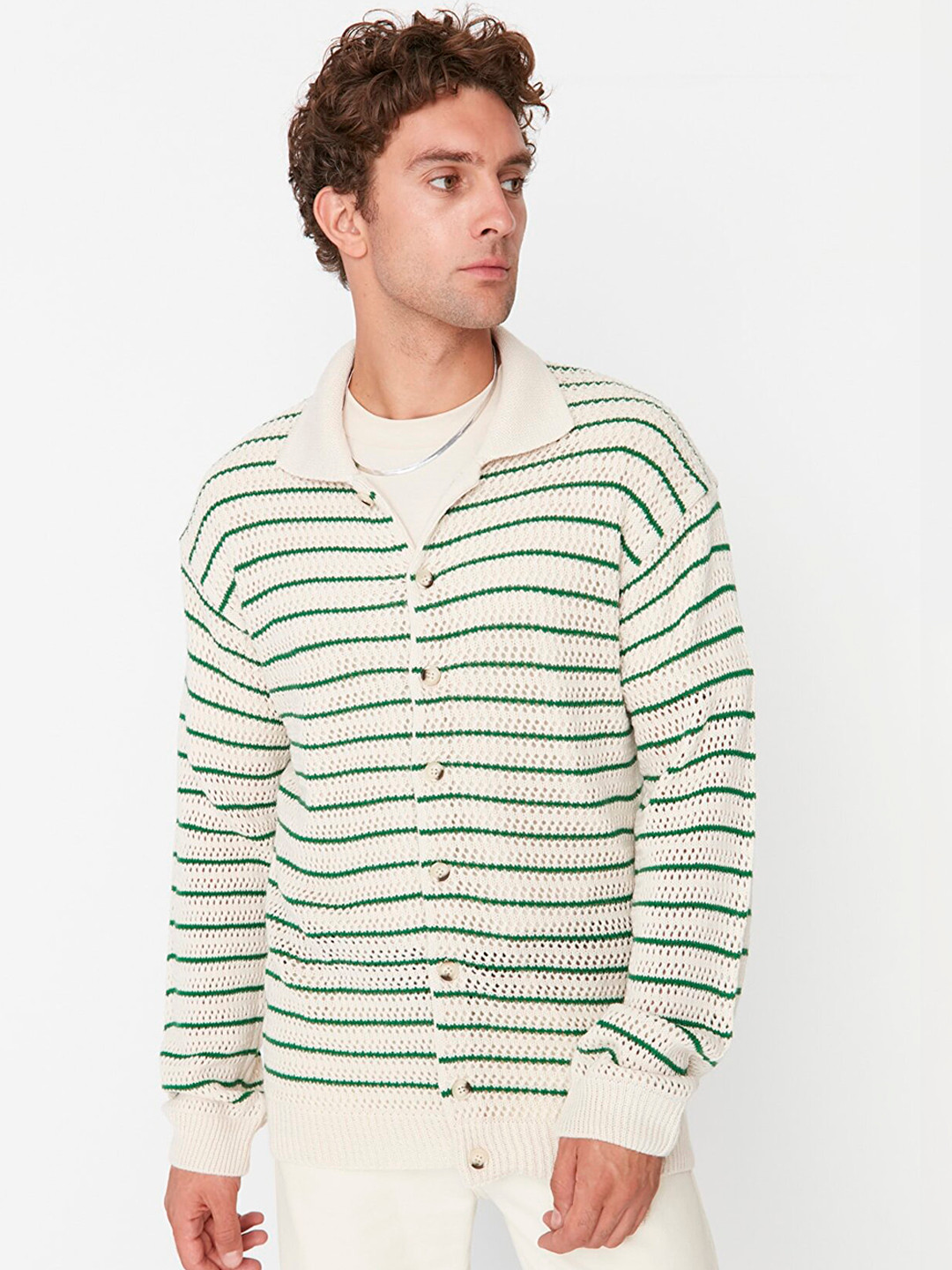 Buy Trendyol Men Striped Acrylic Jacket - Jackets for Men 21540688 | Myntra