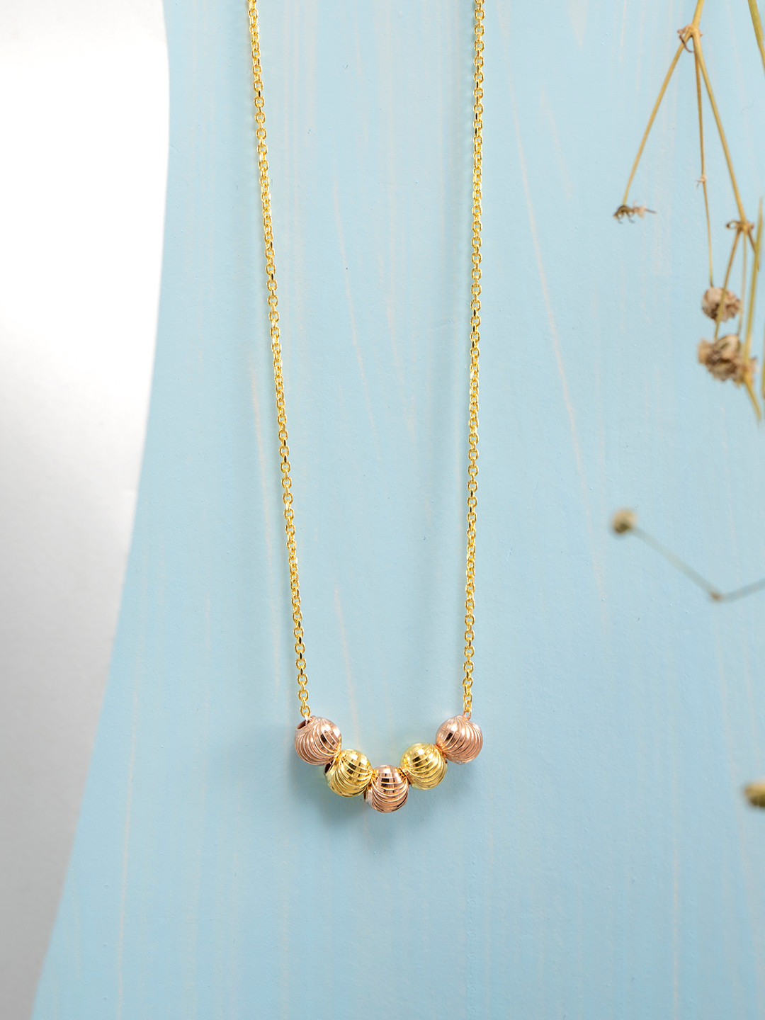 Buy Zavya Sterling Silver Gold Plated Chain - Necklace And Chains for ...