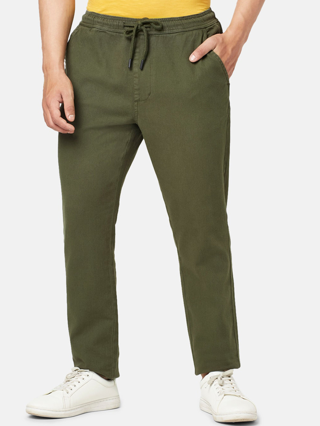 Buy Urban Ranger By Pantaloons Men Slim Fit Trousers - Trousers for Men ...