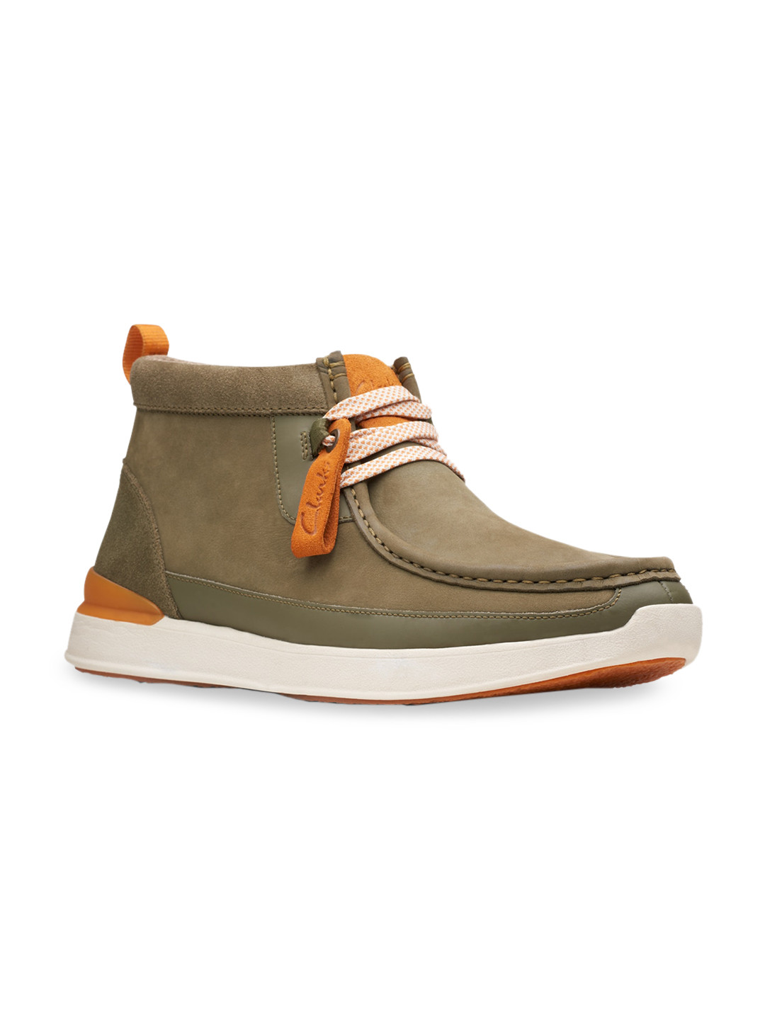 Buy Clarks Men Suede High Top Lightweight Sneakers - Casual Shoes for ...