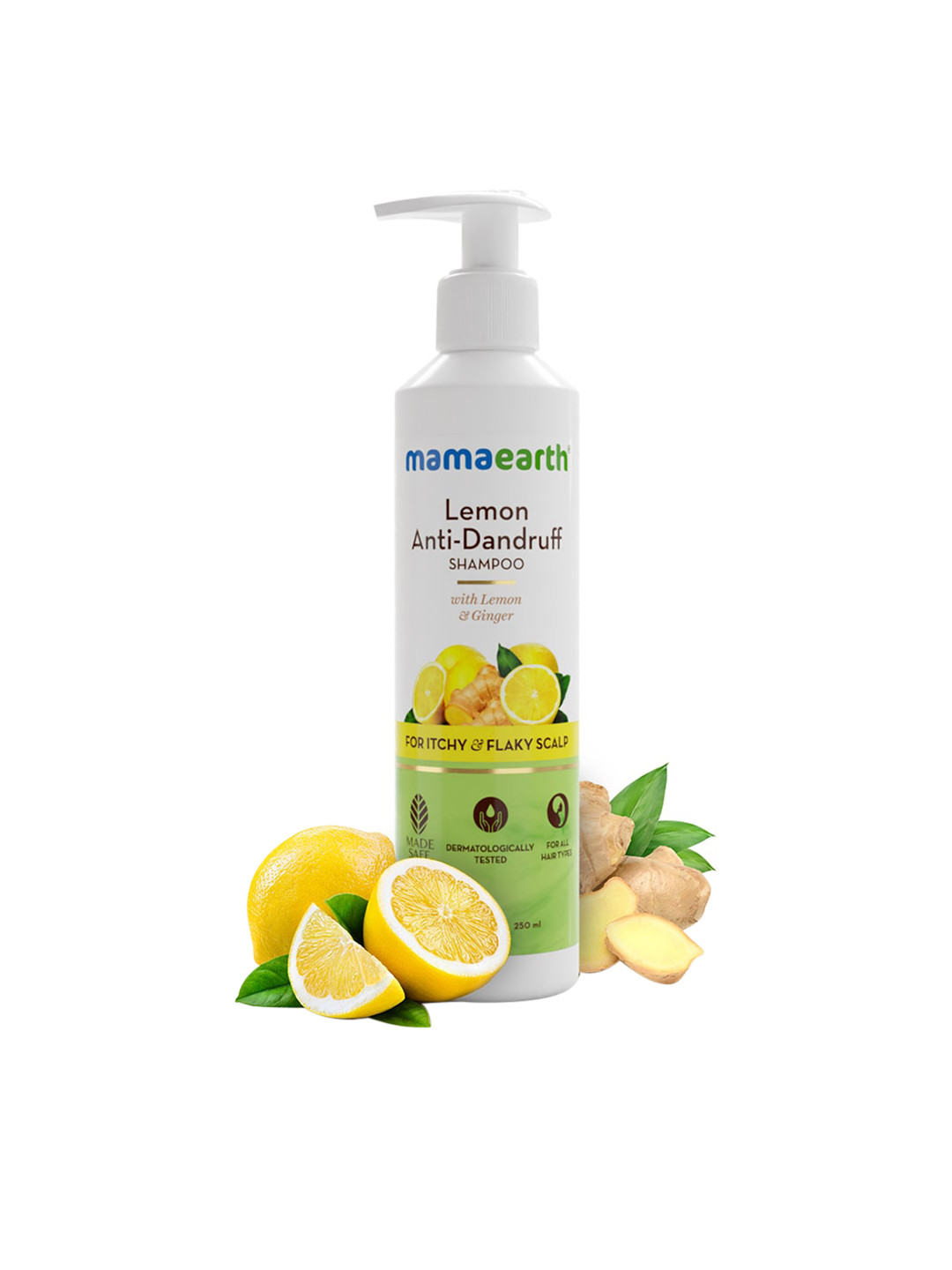 Buy Mamaearth Lemon Anti Dandruff Shampoo With Ginger For Itchy & Flaky ...