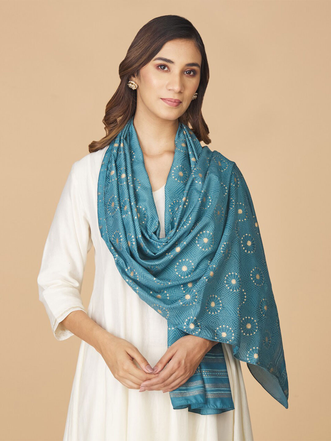 Buy Fabindia Women Printed Stole - Stoles for Women 21557702 | Myntra