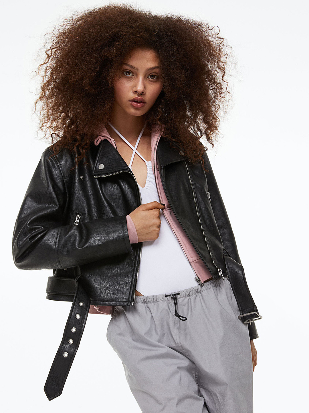 Buy H&M Biker Jacket - Jackets for Women 21559870 | Myntra