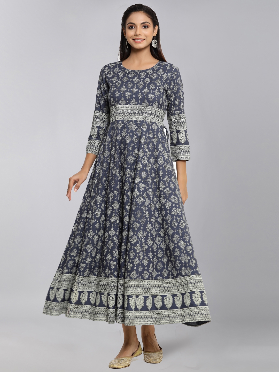 Buy Kipek Ethnic Motifs Printed Anarkali Kurta Kurtas For Women